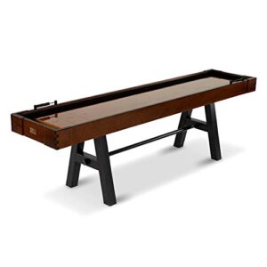 barrington billiards 9' allendale shuffleboard table with scratch-resistant playfield and 8 puck set