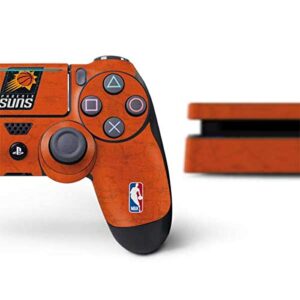 Skinit Decal Gaming Skin Compatible with PS4 Slim Bundle - Officially Licensed NBA Phoenix Suns Distressed Design