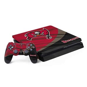 skinit decal gaming skin compatible with ps4 slim bundle - officially licensed nfl tampa bay buccaneers design