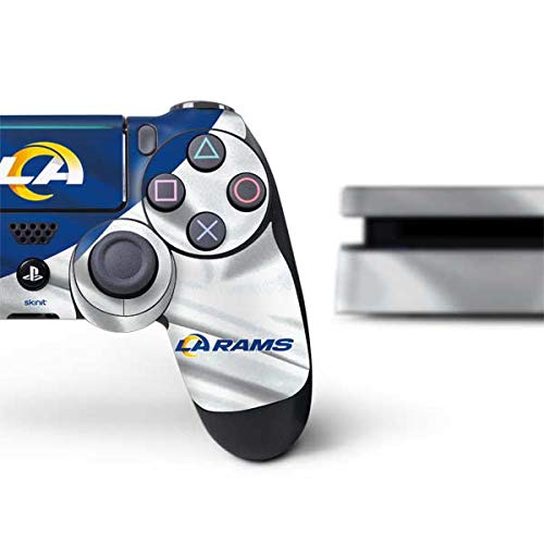 Skinit Decal Gaming Skin Compatible with PS4 Slim Bundle - Officially Licensed NFL Los Angeles Rams Flag Design