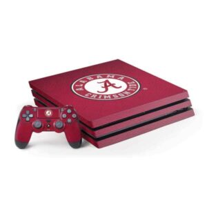 skinit decal gaming skin compatible with ps4 pro console and controller bundle - officially licensed college university of alabama seal design