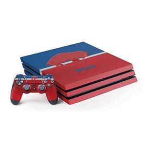 skinit decal gaming skin compatible with ps4 pro console and controller bundle - officially licensed nfl buffalo bills vintage design