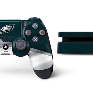 Skinit Decal Gaming Skin Compatible with PS4 Slim Bundle - Officially Licensed NFL Philadelphia Eagles Design