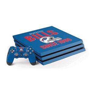 skinit decal gaming skin compatible with ps4 pro console and controller bundle - officially licensed nfl buffalo bills helmet design