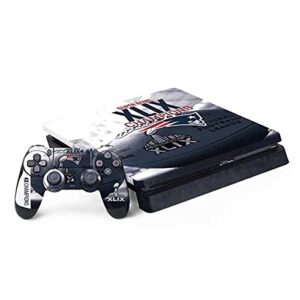 skinit decal gaming skin compatible with ps4 slim bundle - officially licensed nfl new england patriots super bowl champs design