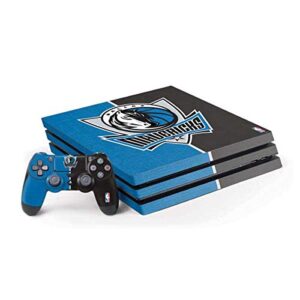 skinit decal gaming skin compatible with ps4 pro console and controller bundle - officially licensed nba dallas mavericks canvas design