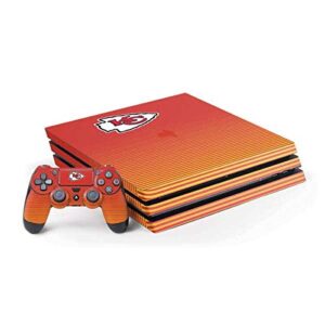 skinit decal gaming skin compatible with ps4 pro console and controller bundle - officially licensed nfl kansas city chiefs breakaway design