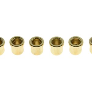 Dopro Set of 6 Gold Guitar String Through Body 5/16" String Ferrules for American Standard Telecaster