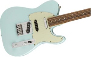 fender deluxe nashville telecaster electric guitar - pau ferro fingerboard - daphne blue