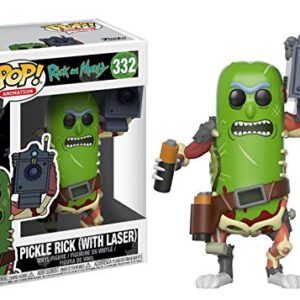 Funko Pop Animation Rick & Morty Pickle Rick, Pickle Rick (w/Laser) Vinyl Figures SET