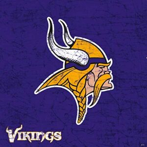 Skinit Decal Gaming Skin Compatible with PS4 Pro Console and Controller Bundle - Officially Licensed NFL Minnesota Vikings Distressed Design