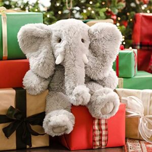 Vermont Teddy Bear Stuffed Elephant - Oh So Soft Elephant Stuffed Animal, Plush Toy, Gray, 18 Inch