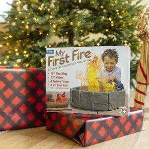 Prank-O My First Fire Prank Gift Box – Empty Box for Wrapping Real Presents – Hilarious Fake Packaging for Birthdays, Christmas, and Holidays – Fun Gag Gift Box for Men, Women, and Kids