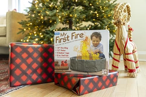 Prank-O My First Fire Prank Gift Box – Empty Box for Wrapping Real Presents – Hilarious Fake Packaging for Birthdays, Christmas, and Holidays – Fun Gag Gift Box for Men, Women, and Kids