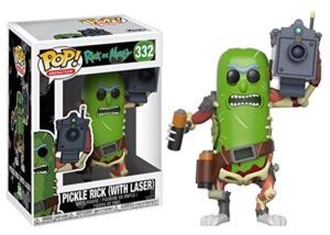 funko pop! animation: rick & morty - pickle rick with laser collectible figure