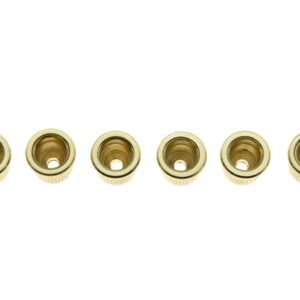 Dopro Set of 6 Gold Guitar String Through Body 5/16" String Ferrules for American Standard Telecaster