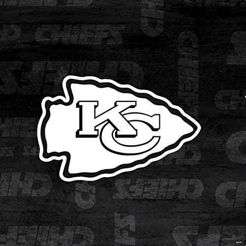 Skinit Decal Gaming Skin Compatible with PS4 Pro Console and Controller Bundle - Officially Licensed NFL Kansas City Chiefs Black & White Design