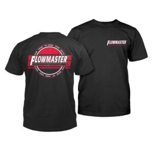 flowmaster 610351 t-shirt - black - adult medium