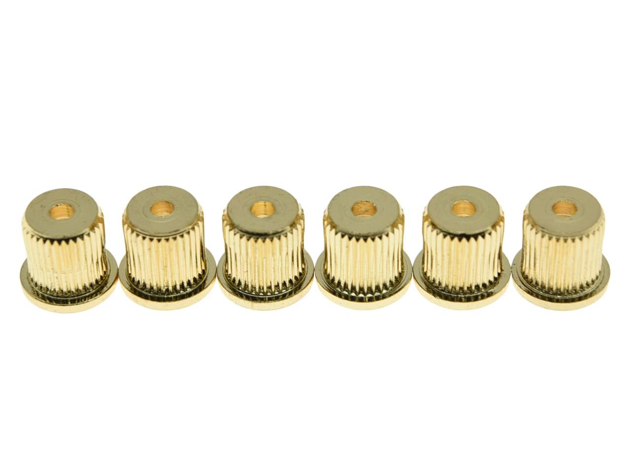 Dopro Set of 6 Gold Guitar String Through Body 5/16" String Ferrules for American Standard Telecaster