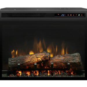 Dimplex 26 Inch Built-in Electric Fireplace - Multi-Fire XHD Firebox with Logs and Realistic Multi-Color Flames | Model: XHD26L