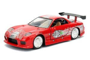 jada toys 1:32 fast & furious - dom's mazda rx-7, red