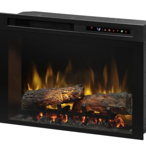 Dimplex 26 Inch Built-in Electric Fireplace - Multi-Fire XHD Firebox with Logs and Realistic Multi-Color Flames | Model: XHD26L