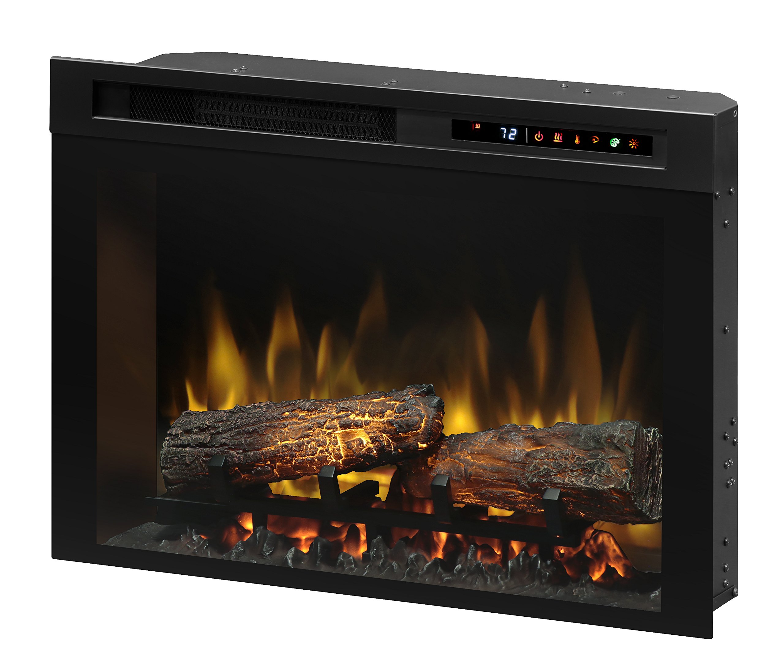 Dimplex 26 Inch Built-in Electric Fireplace - Multi-Fire XHD Firebox with Logs and Realistic Multi-Color Flames | Model: XHD26L