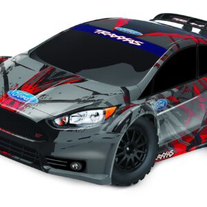 Traxxas 1/10 Scale Remote Control Awd Ford Fiesta ST Rally Race Car with TQ 2.4GHz Radio