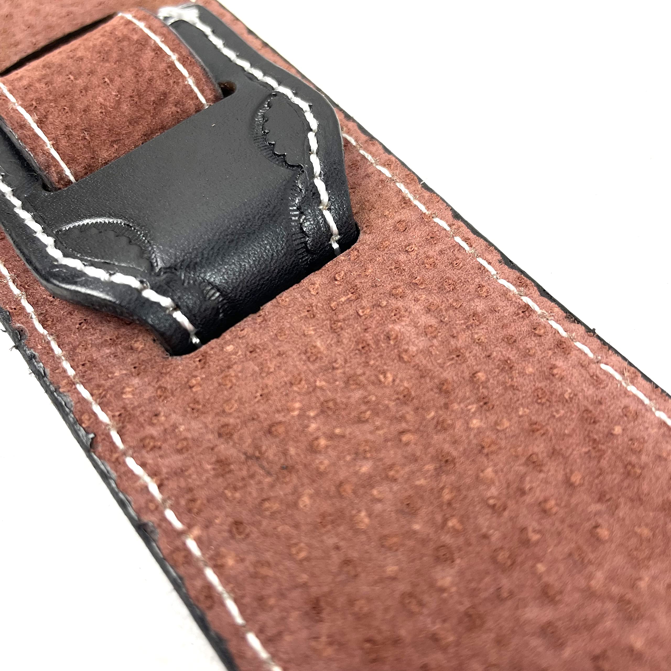 Walker & Williams LC-11 Handmade Super Premium Leather Guitar Strap with Hand Carved Live Oak Pattern And Peccary Backing For Acoustic, Electric, And Bass Guitars