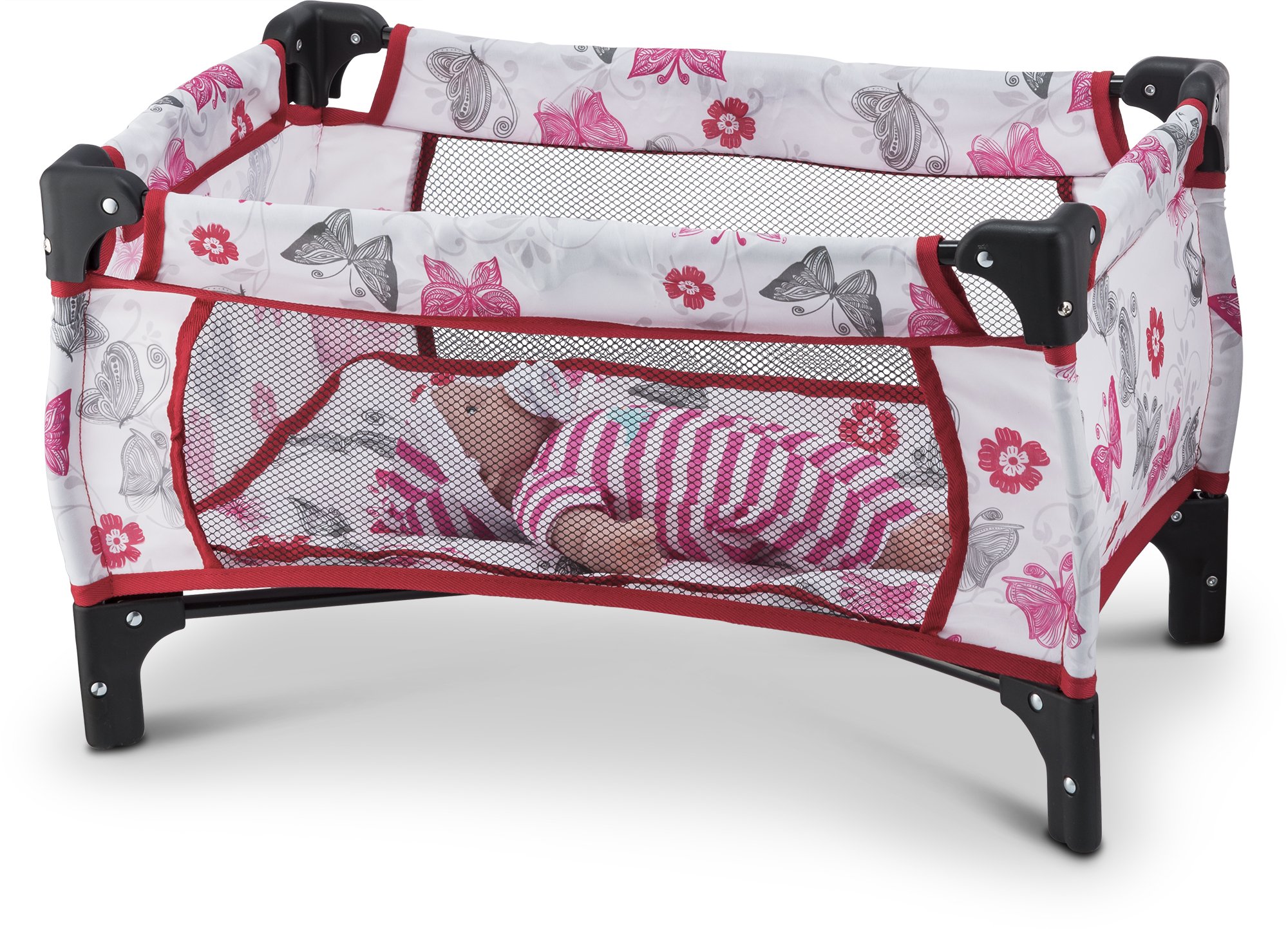 Litti Pritti Take Along Travel Crib Pack and Play Accessory for Dolls - Perfect for 18" Dolls