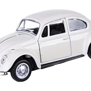 Berry President 1967 Classic Beetle Bug Vintage 1/32 Scale Diecast Metal Pull Back Car Model Toy for Gift/Kids (Beige)