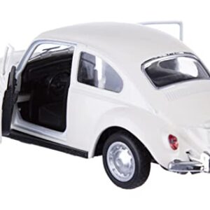 Berry President 1967 Classic Beetle Bug Vintage 1/32 Scale Diecast Metal Pull Back Car Model Toy for Gift/Kids (Beige)