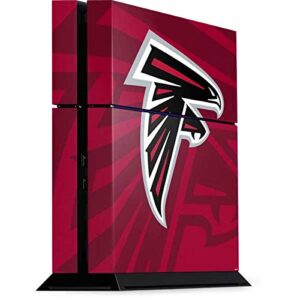 skinit decal gaming skin compatible with ps4 console - officially licensed nfl atlanta falcons double vision design