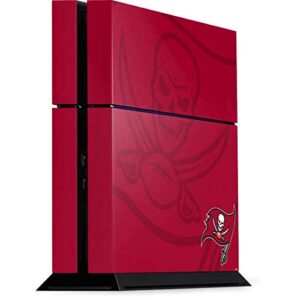 skinit decal gaming skin compatible with ps4 console - officially licensed nfl tampa bay buccaneers double vision design