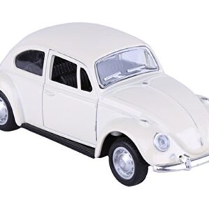 Berry President 1967 Classic Beetle Bug Vintage 1/32 Scale Diecast Metal Pull Back Car Model Toy for Gift/Kids (Beige)