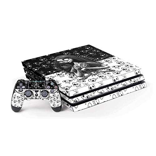 Skinit Decal Gaming Skin Compatible with PS4 Pro Bundle - Officially Licensed Disney The Nightmare Before Christmas Sally Art Design