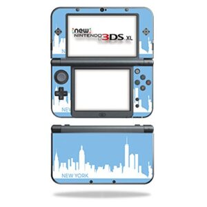 mightyskins skin compatible with nintendo 3ds xl (2015) – new york | protective, durable, and unique vinyl decal wrap cover | easy to apply, remove, and change styles | made in the usa