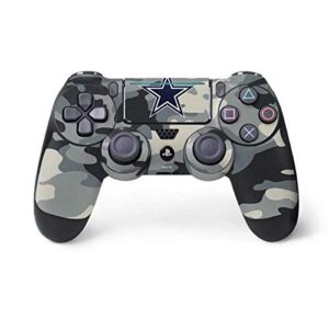 skinit decal gaming skin compatible with ps4 pro/slim controller - officially licensed nfl dallas cowboys camo design