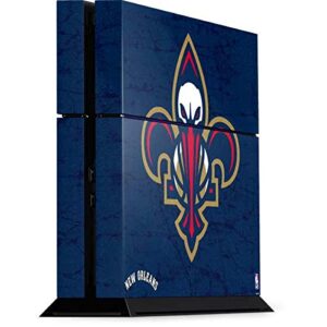 skinit decal gaming skin for ps4 console - officially licensed nba new orleans pelicans design