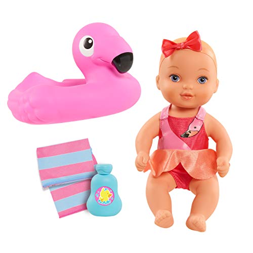 Waterbabies Doll Bathtime Fun, Flamingo, Water Filled Baby Doll Bath Toy and Accessories