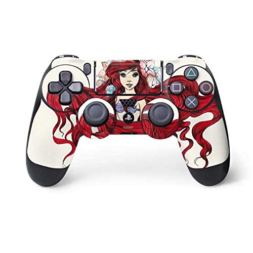 Skinit Decal Gaming Skin Compatible with PS4 Controller - Officially Licensed Disney The Little Mermaid Ariel Illustration Design