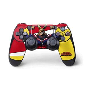 skinit decal gaming skin for ps4 pro/slim controller - officially licensed funimation all might design