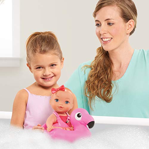 Waterbabies Doll Bathtime Fun, Flamingo, Water Filled Baby Doll Bath Toy and Accessories