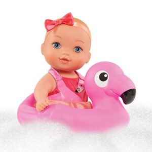 Waterbabies Doll Bathtime Fun, Flamingo, Water Filled Baby Doll Bath Toy and Accessories