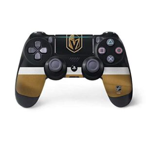 skinit decal gaming skin for ps4 pro/slim controller - officially licensed nhl vegas golden knights jersey design