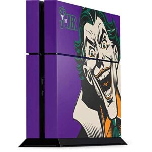 skinit decal gaming skin for ps4 console - officially licensed warner bros the classic joker design