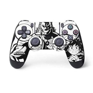 skinit decal gaming skin compatible with ps4 controller - officially licensed my hero academia all might and deku black and white design