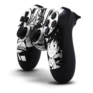 Skinit Decal Gaming Skin Compatible with PS4 Controller - Officially Licensed My Hero Academia All Might and Deku Black and White Design