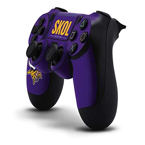 Skinit Decal Gaming Skin Compatible with PS4 Pro/Slim Controller - Officially Licensed NFL Minnesota Vikings Team Motto Design