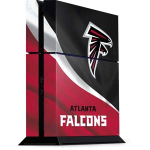 skinit decal gaming skin compatible with ps4 console - officially licensed nfl atlanta falcons design